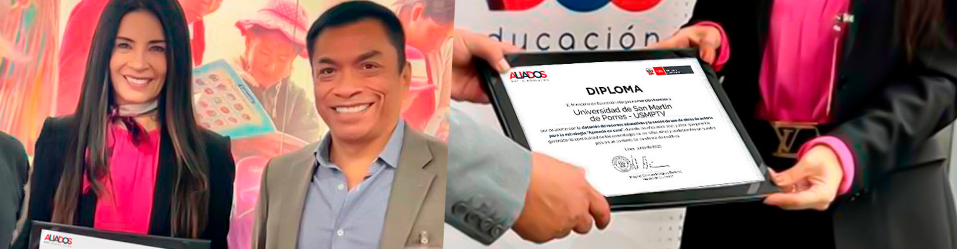 USMPTV es reconocido como "Aliado por la Educación" por el MINEDU | USMP TV